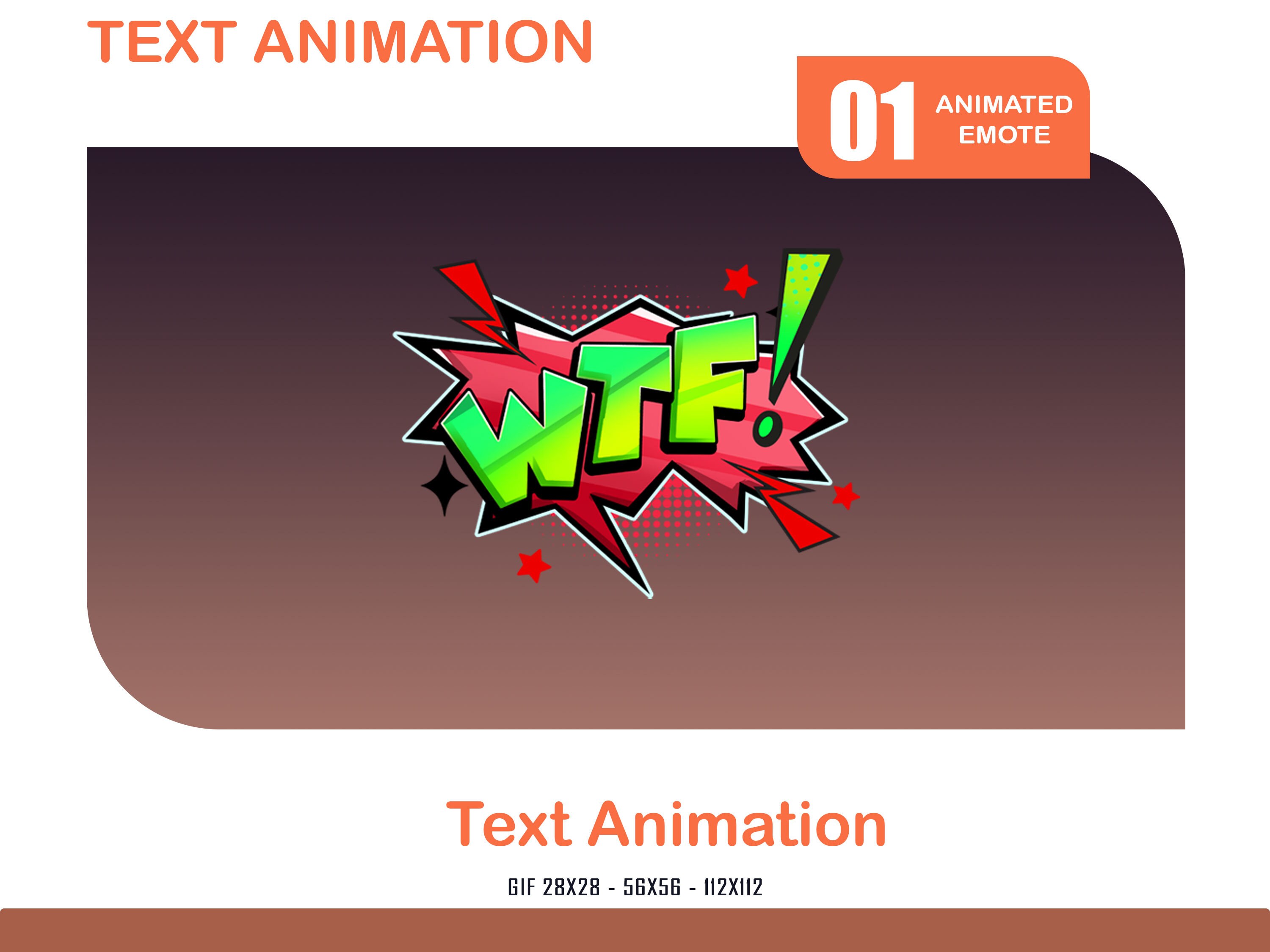 WTF Animated Emote, Twitch Text Animated Emote, WTF Animation Text ...