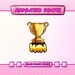 Win Congrats Cup Animated Emote: Twitch/discord/youtube (GIF Digital ...