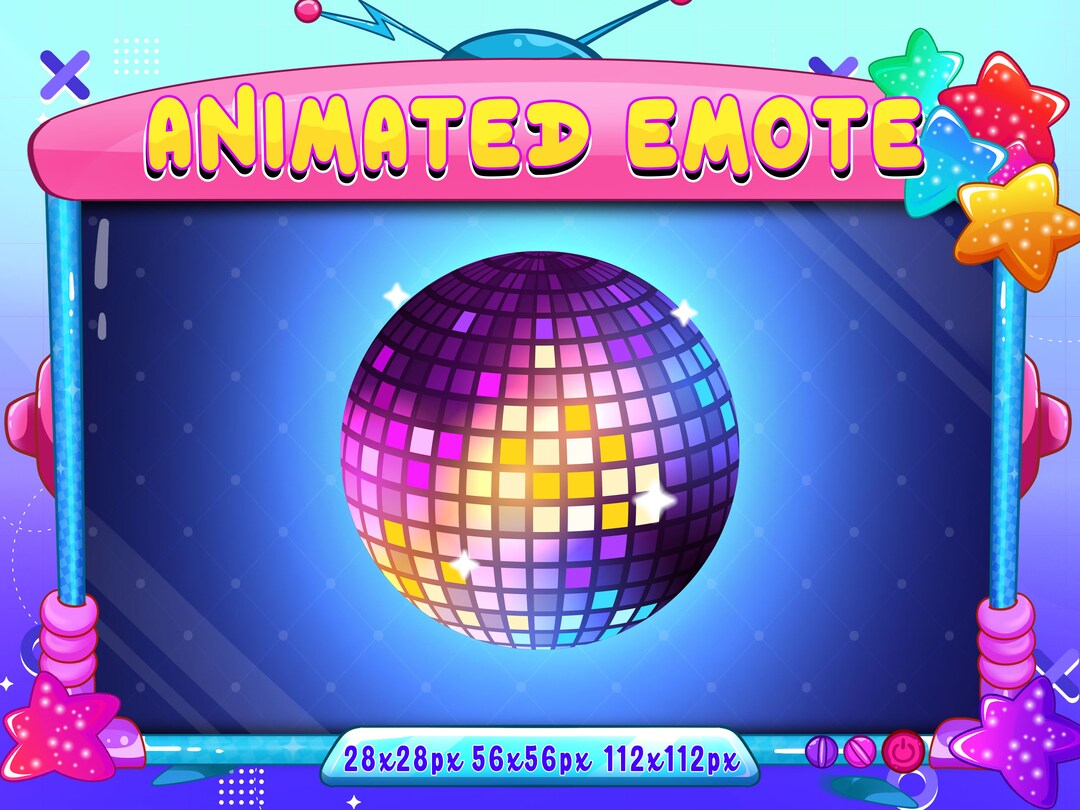 Animated Disco Ball Emote: Twitch, Discord, Youtube (digital Download ...