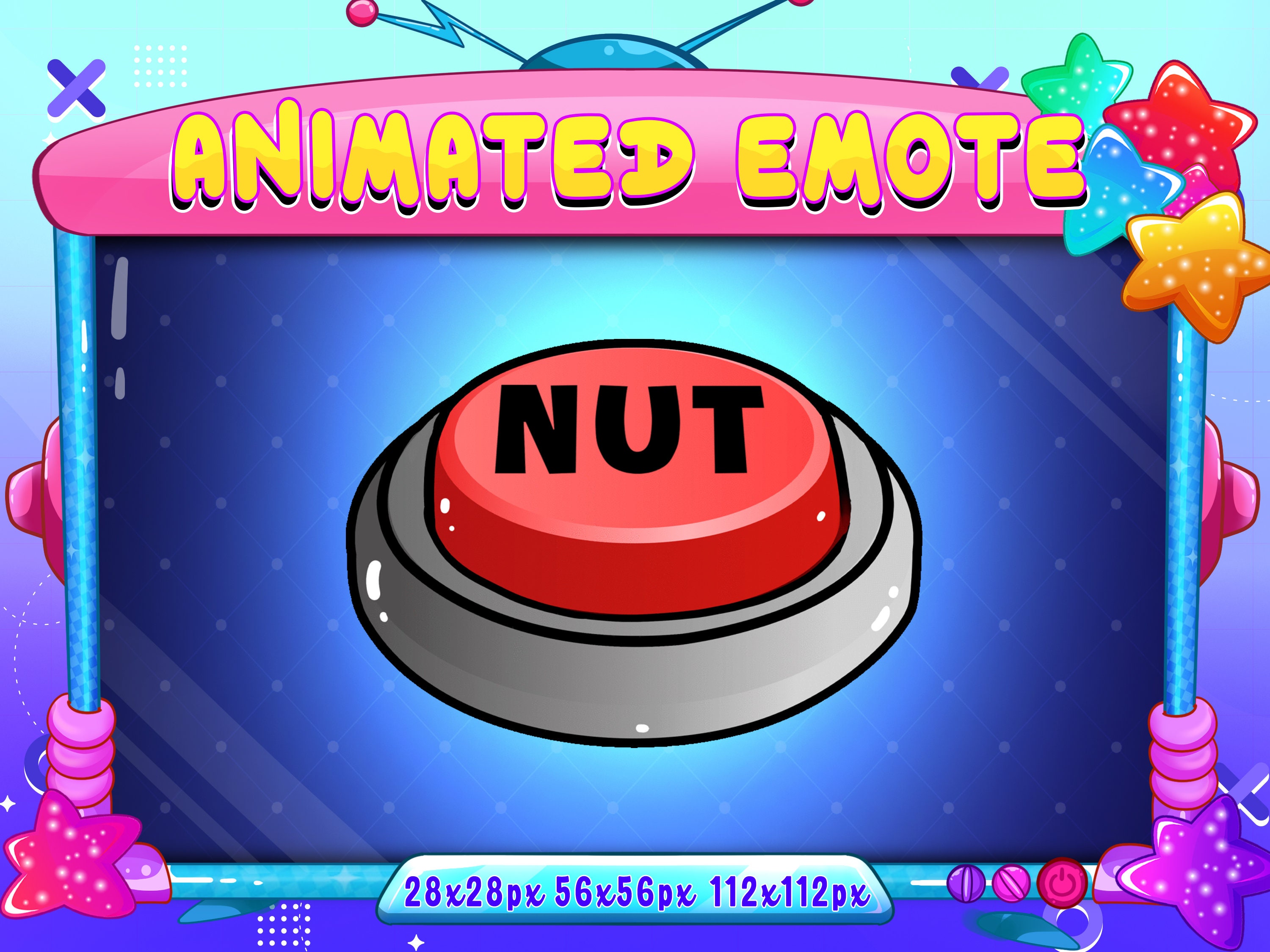 Nut Button Animated Emote Animated Button Press Nut Twitch Discord