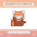 Red Panda Play Drum Animated Emote, Animated Red Panda Drumme Twitch ...