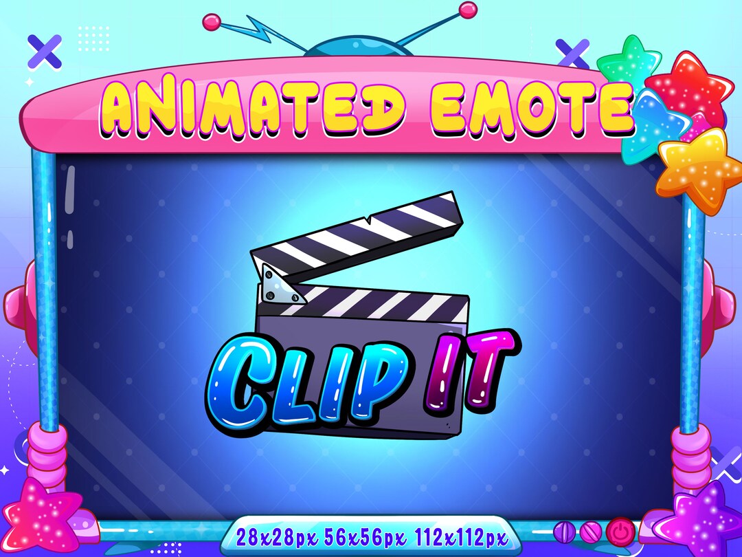Clip It Animated Emote, Clip It Text Animated Twitch Discord Youtube ...