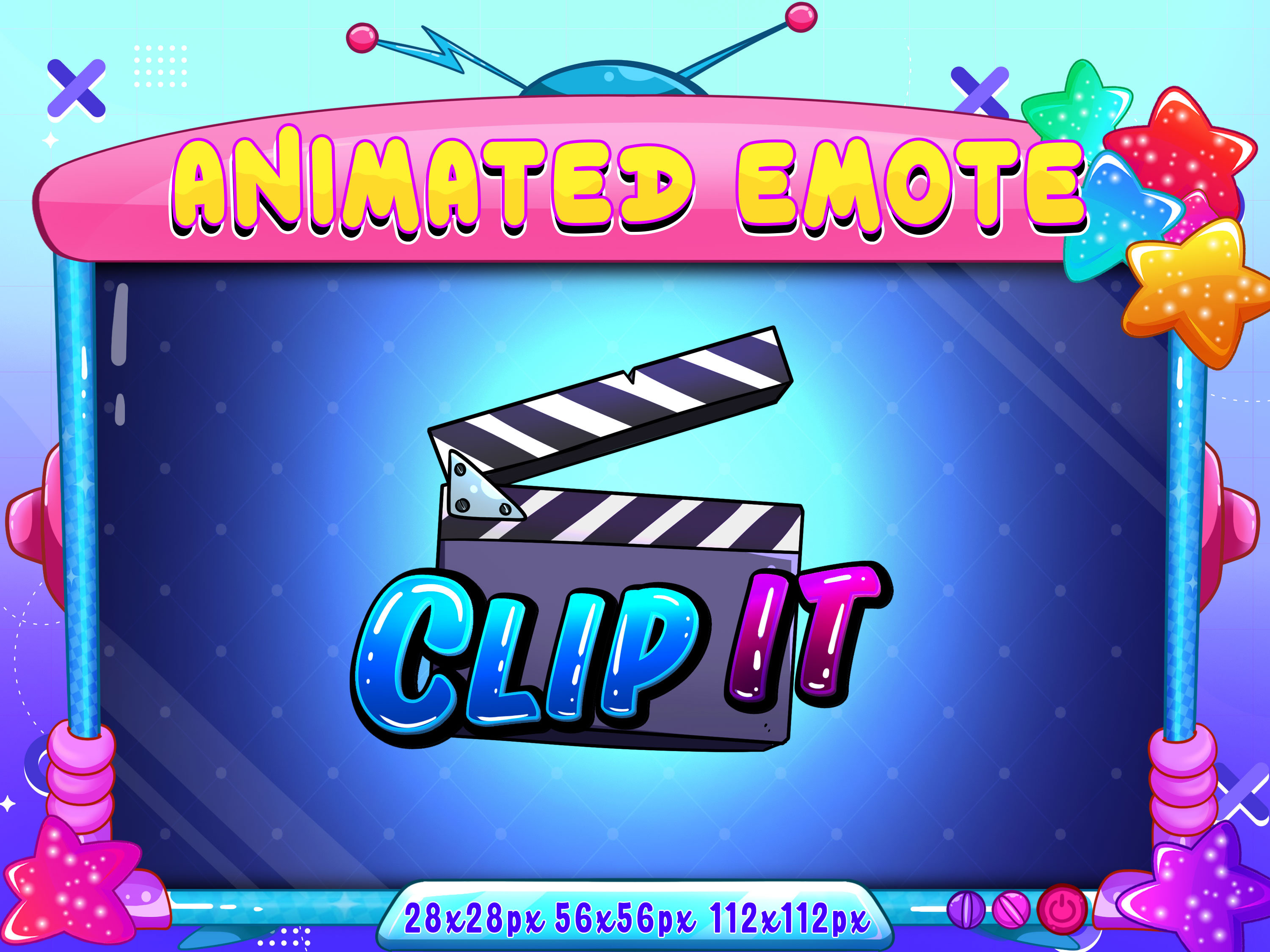 Clip It Animated Emote, Clip It Text Animated Twitch Discord Youtube ...