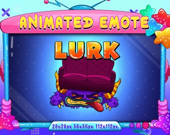 Animated Lurk Monster Emote | Twitch Emote | Youtube Emote | Discord ...