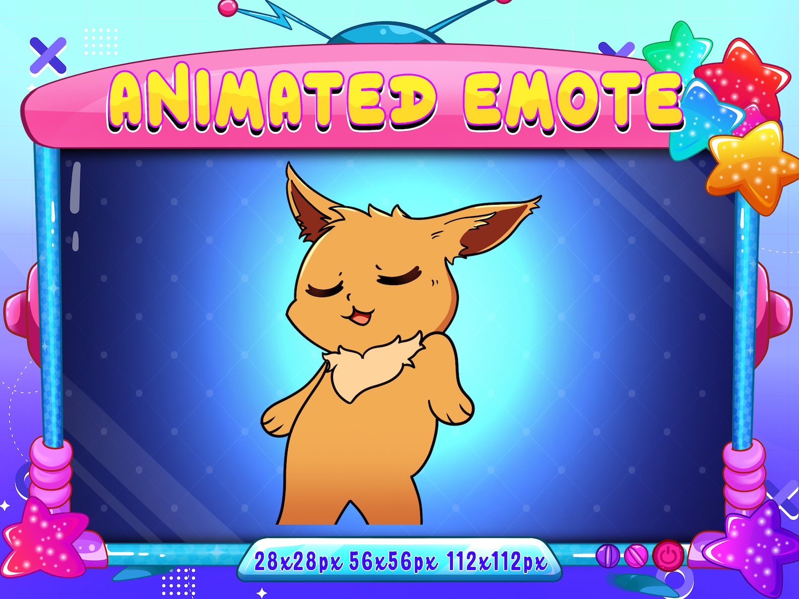 Funny Dancer Eevee Animated Emote, Animated Dancing Eevee Twitch ...