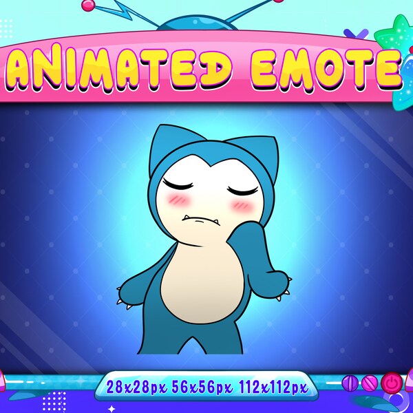 Twitch Animated Snorlax Emotes - Etsy
