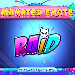 Raid Evil Animated Emote, Raid Animated Twitch Discord Youtube Emote ...