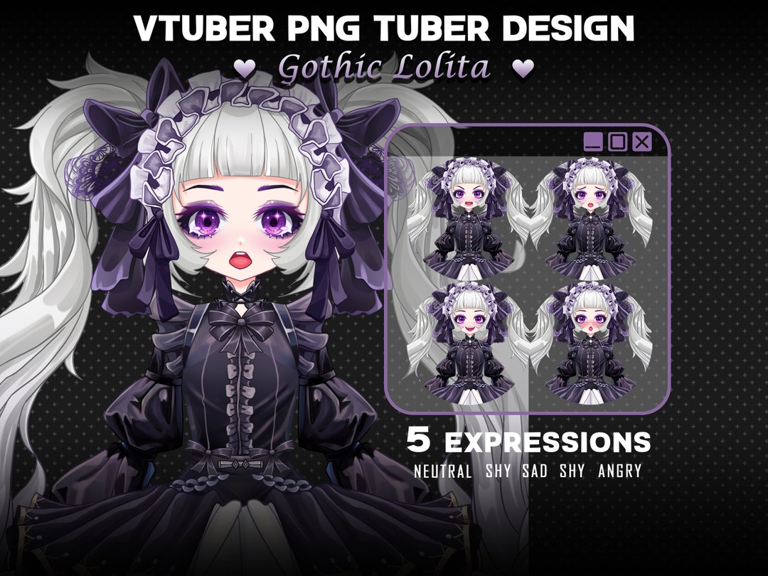 Gothic Lolita Live 2D Pngtuber – Live2d Model Design for Pngtuber - Etsy