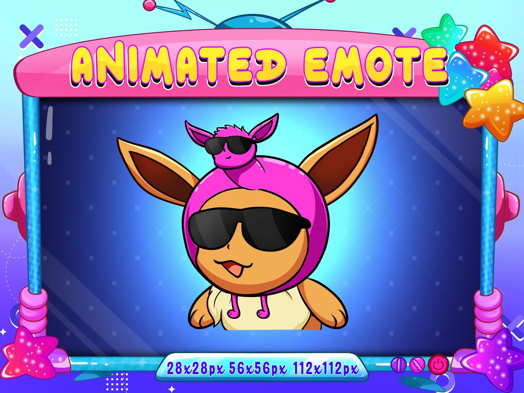 Eevee Lak Head Shake Animated Emote, Animated Eevee Lak Wiggle Twitch ...