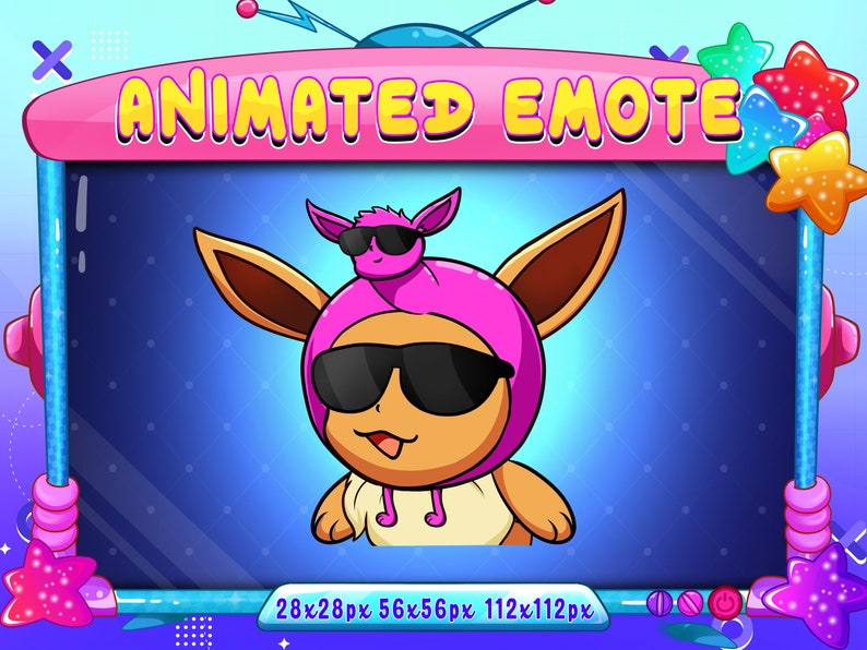 Eevee Lak Head Shake Animated Emote, Animated Eevee Lak Wiggle Twitch ...