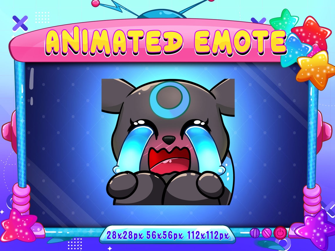 Crying Shiny Umbreon Animated Emote, Animated Shiny Umbreon Twitch ...