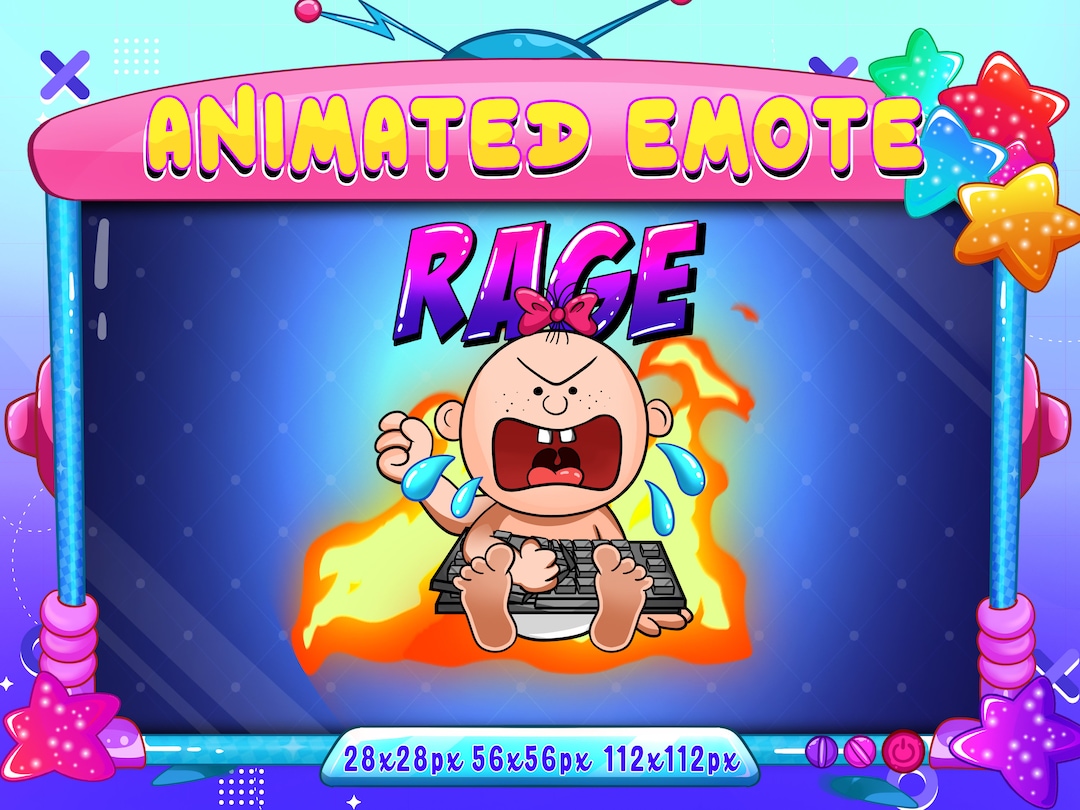 Baby Rage Animated Emote, Animated Baby Rage Twitch Discord Youtube ...