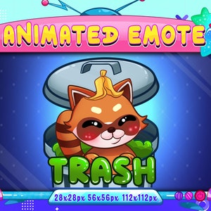 Red Panda Trash Animated Emote, Red Panda Trash Animated Twitch Discord ...