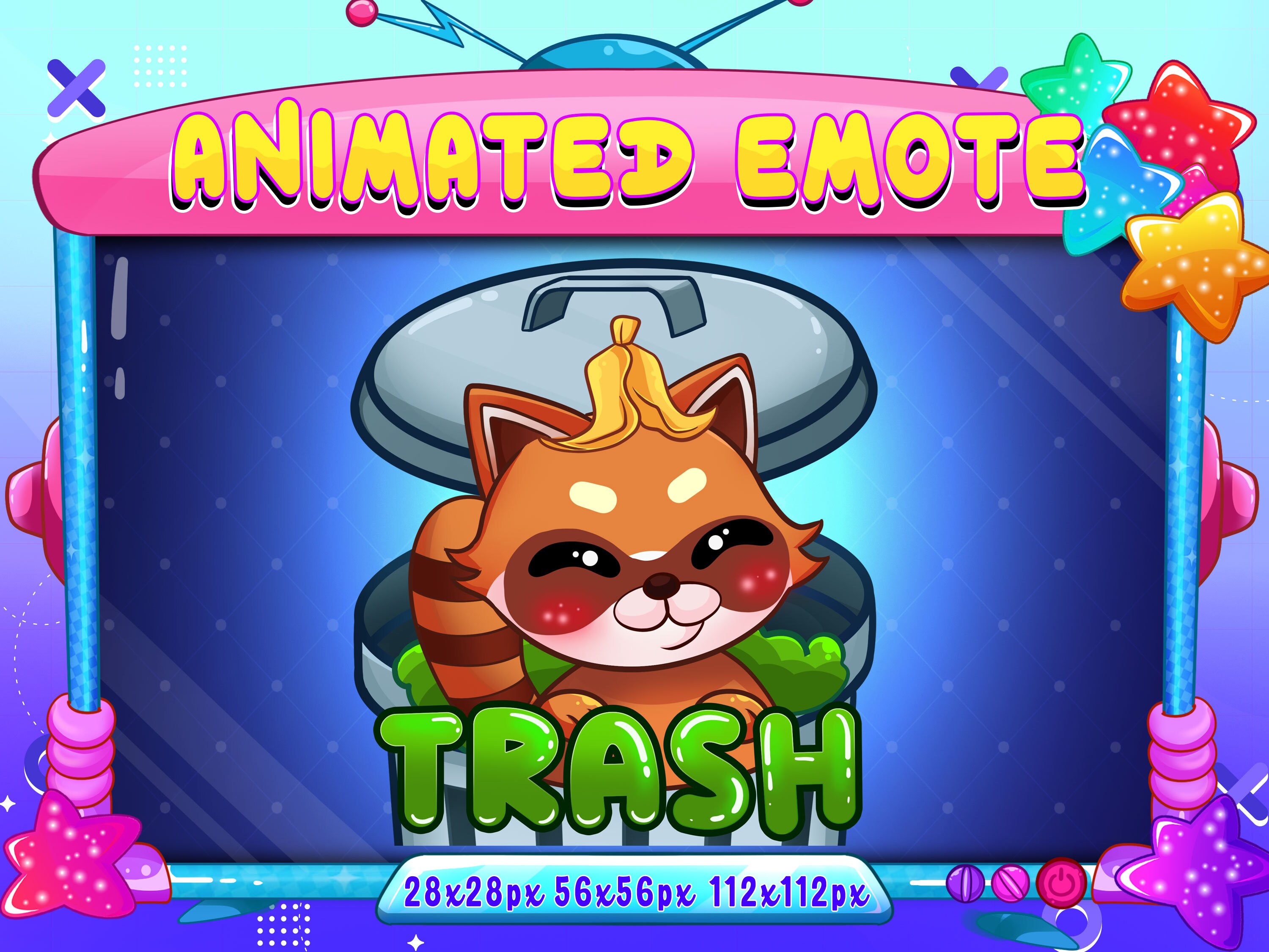 Red Panda Trash Animated Emote, Red Panda Trash Animated Twitch Discord ...