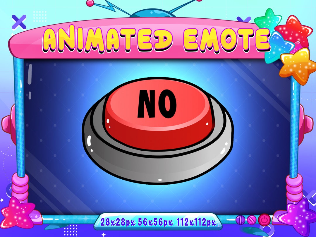 No Button Animated Emote, Animated Button Press No Twitch Discord ...