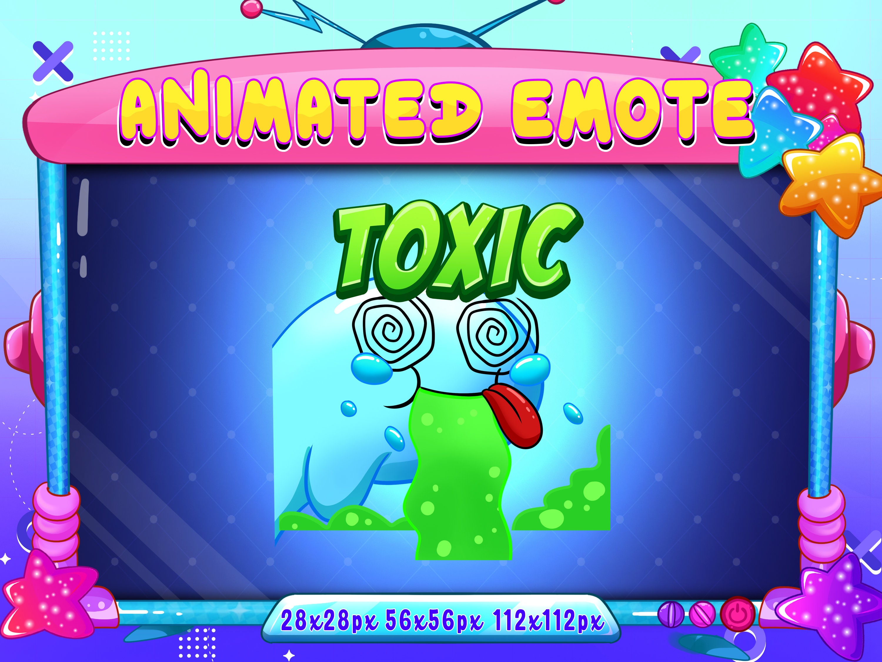 Ghost Toxic Animated Emote, Animated Ghost Toxic Twitch Discord Youtube ...