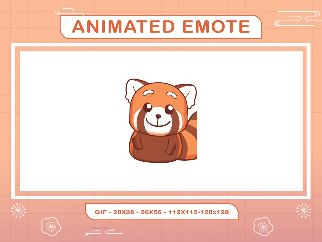 Red Panda Like Thumb up Animated Emote, Animated Red Panda Thumb up ...