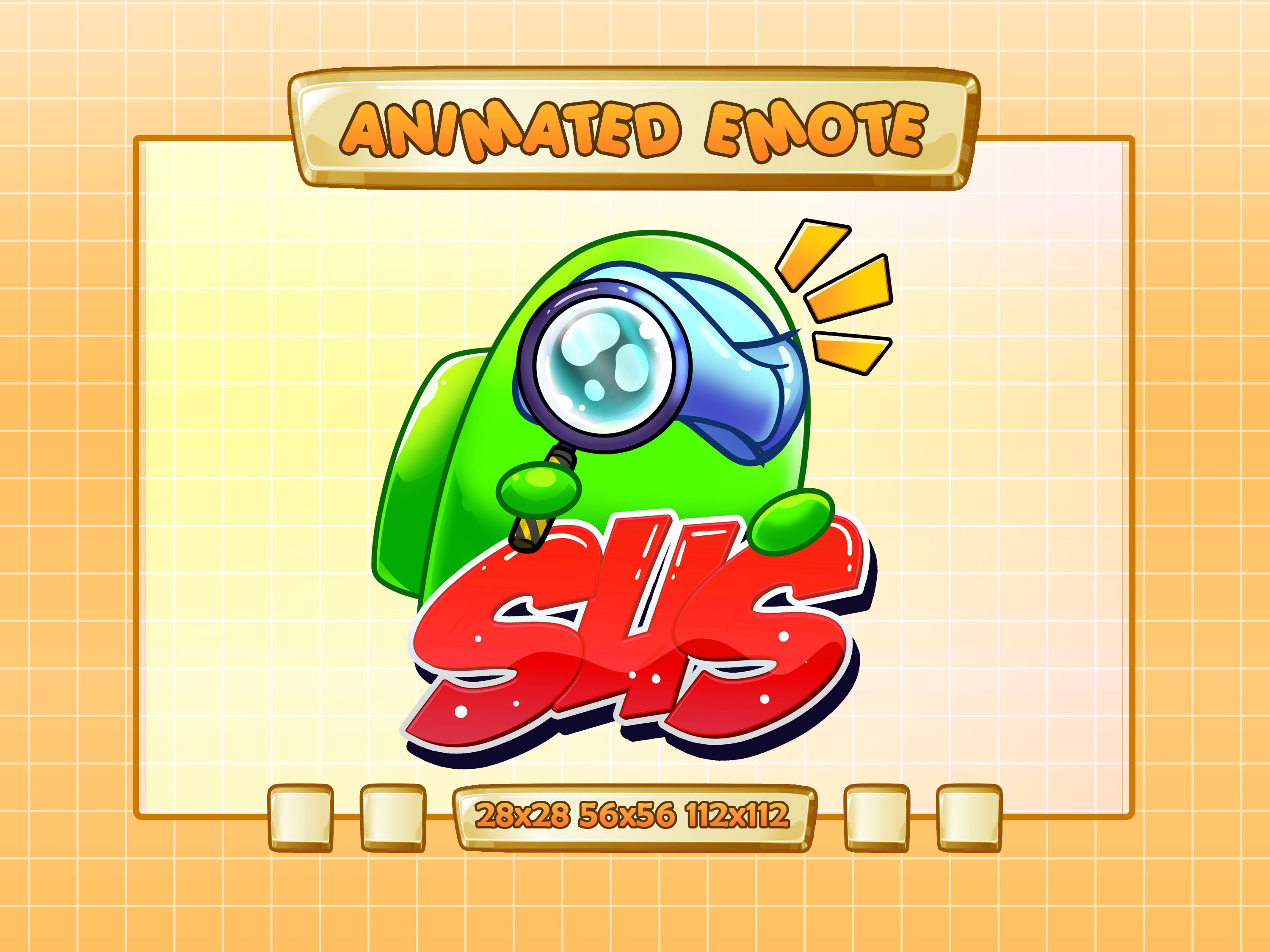 Sus Among Us Animated Emote, Sus Animated Twitch Discord Youtube Emote ...