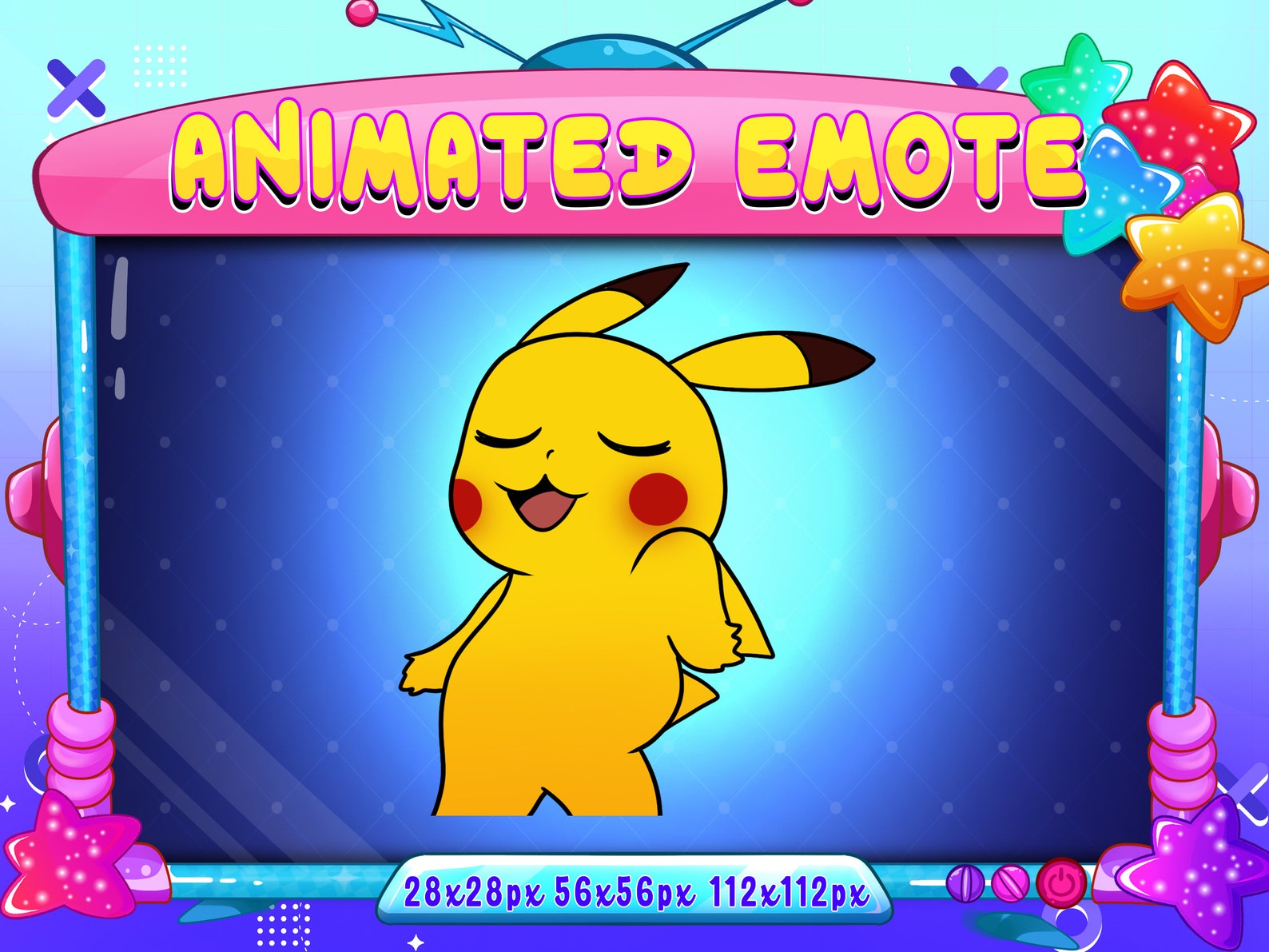 Funny Dancer Pikachu Animated Emote, Animated Dancing Pikachu Twitch ...