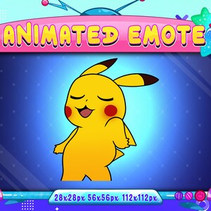 Funny Dancer Pikachu Animated Emote, Animated Dancing Pikachu Twitch ...