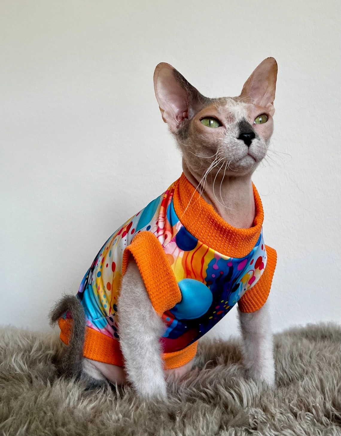 SPF50 Sphynx Cat Jumper: Uv-protected Sunwear - Etsy