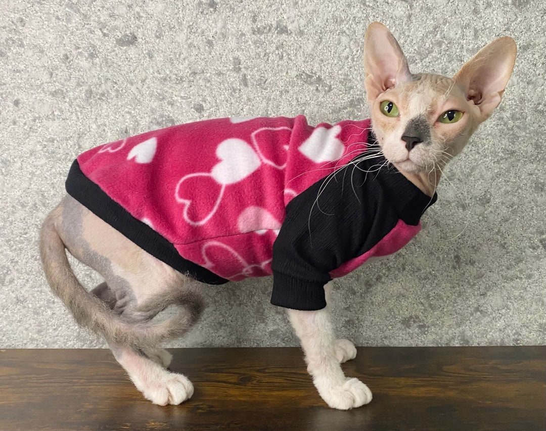 Sphynx Cat Clothes, Clothes, Long Sleeves Sphynx Cat Jumper, Sphynx ...