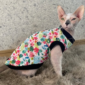 UV Protection Spf50,cat Shirt,cat Lover Gift, Pet Clothes, Cat Clothing ...