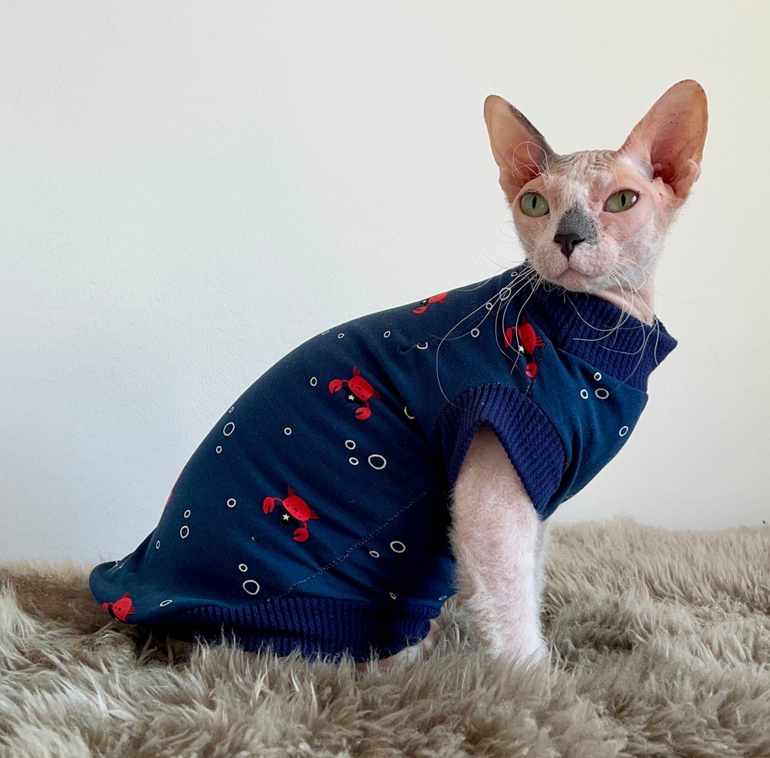 Sphynx Cat Clothes, Sphynx Clothing, Cat Clothes,hairless Cat Clothes ...