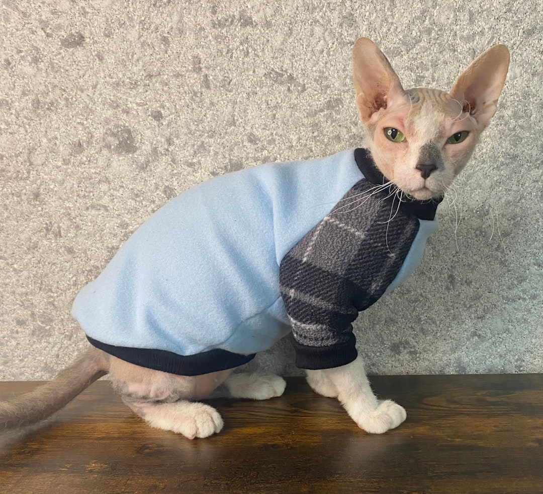 Sphynx Cat Clothes, Clothes, Long Sleeves Sphynx Cat Jumper, Sphynx ...