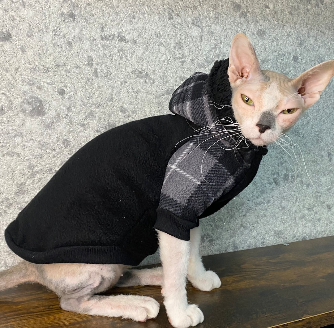 Sphynx Cat Clothes, Sphynx Jumper, Long Sleeves Sphynx Cat Sweater ...