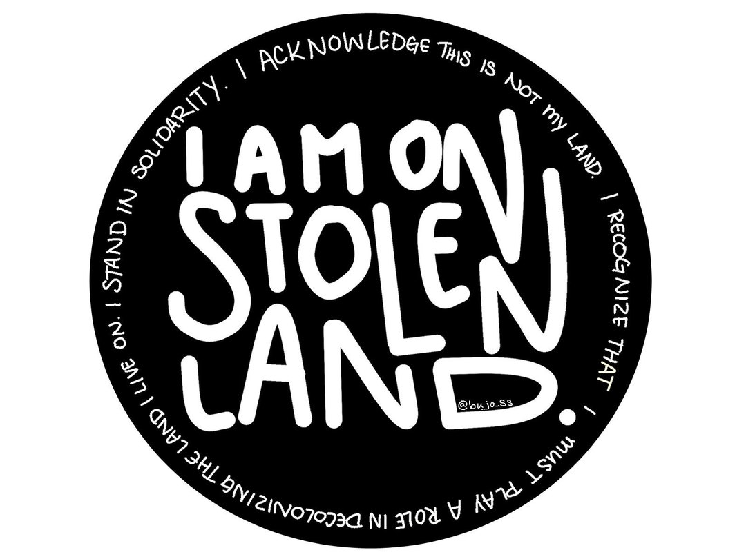 Land Acknowledgement Sticker - Etsy