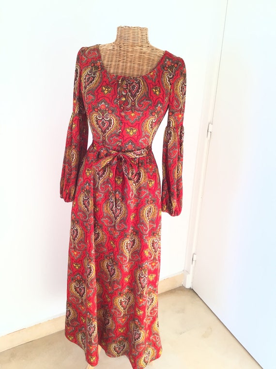 robe longue vintage rayee - Gem