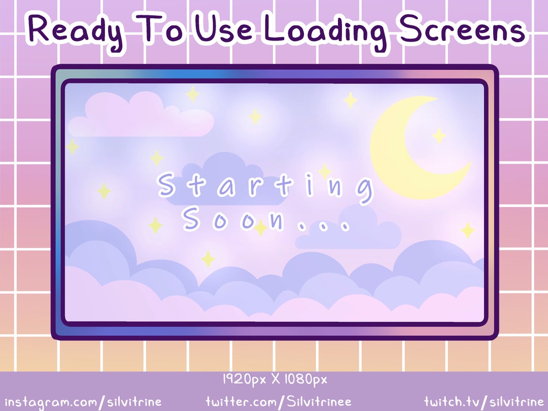 Animated Stream Starting Soon Screens 3 Purple Night Sky Screens for ... Animated Stream Starting Soon Screens 3 Purple Night Sky Screens for ...