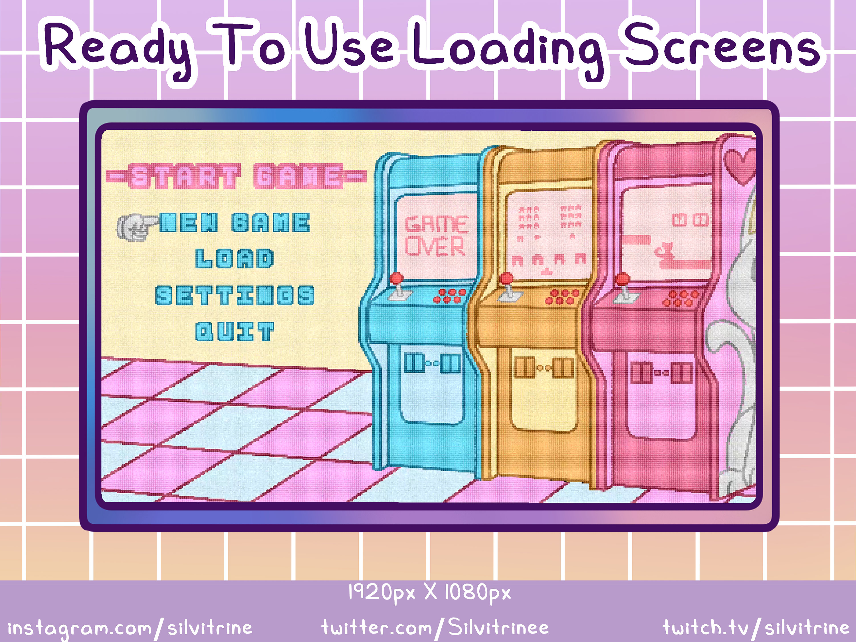 Animated Stream Starting Soon Screens 3 Yellow Arcade Screens for ...