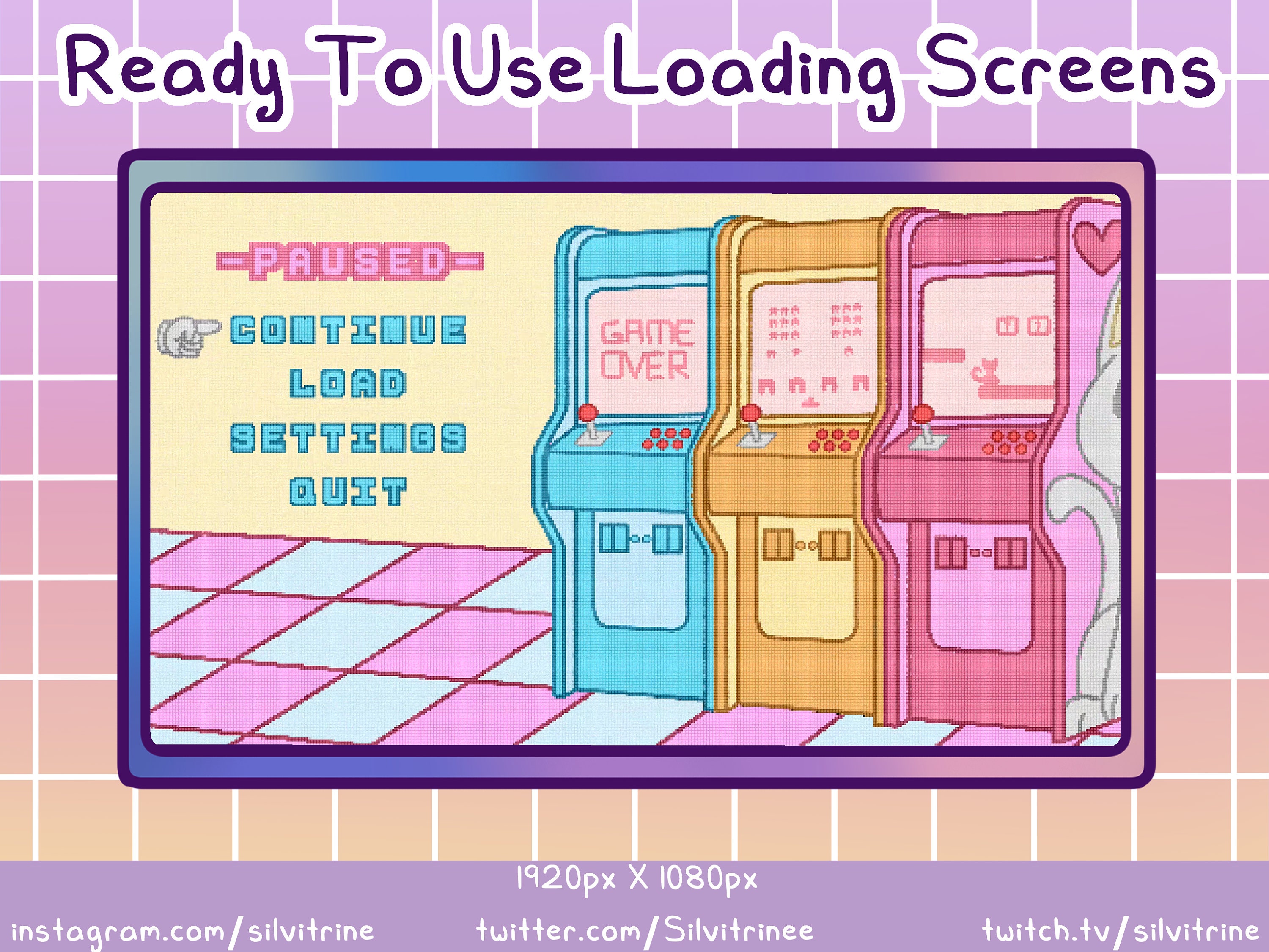 Animated Stream Starting Soon Screens 3 Yellow Arcade Screens for ...