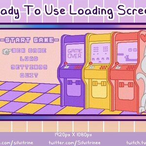 Animated Stream Starting Soon Screens 3 Purple Arcade Screens for ...