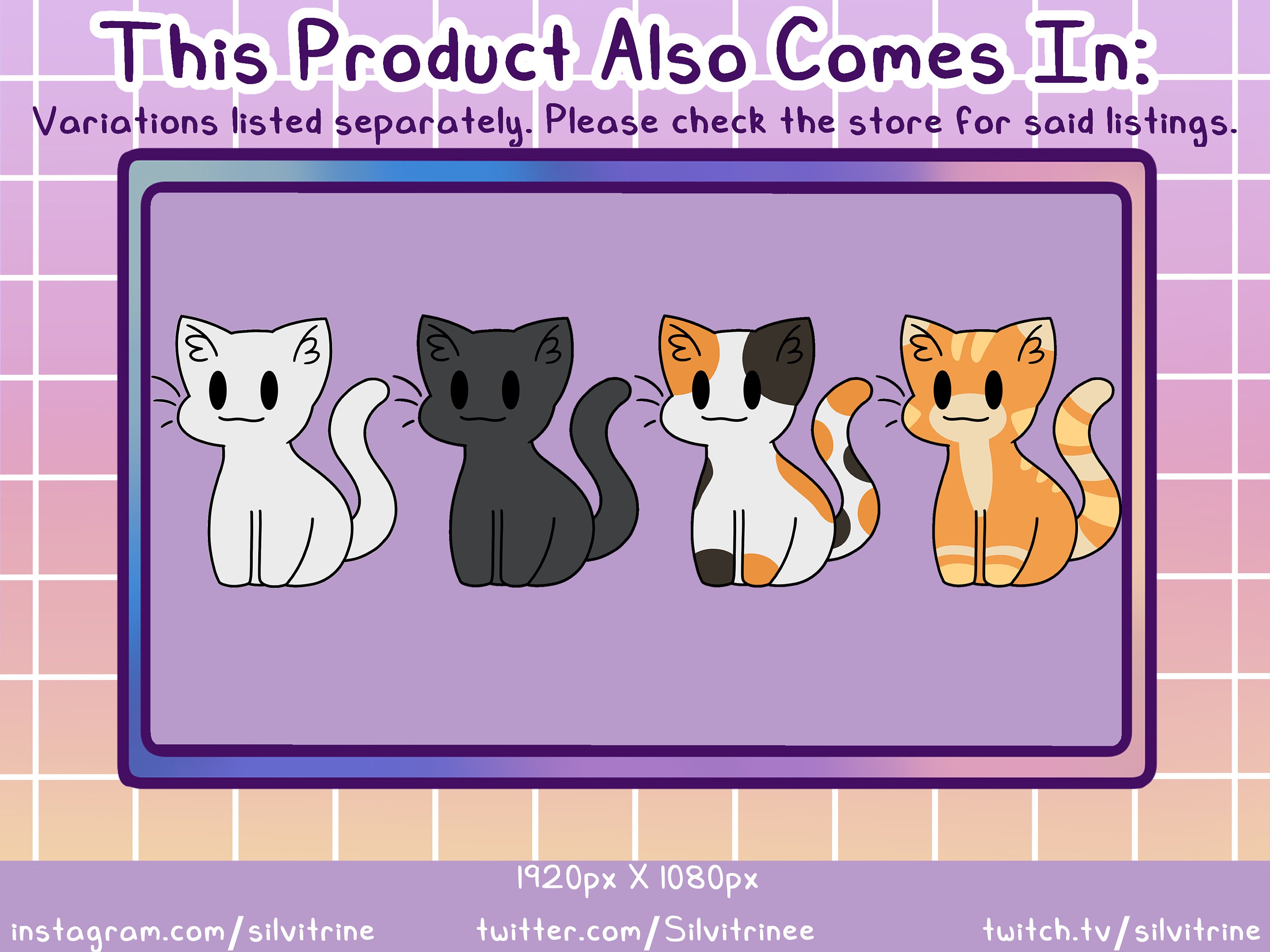 Black Cat Stream Pet | Cute Animated Pet Cat Mascot Stream Widget ...