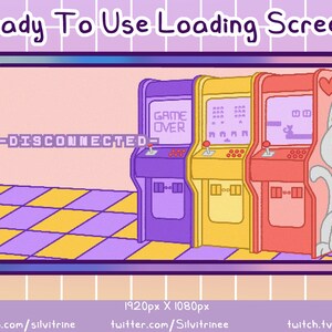 Animated Stream Starting Soon Screens 3 Purple Arcade Screens for ...