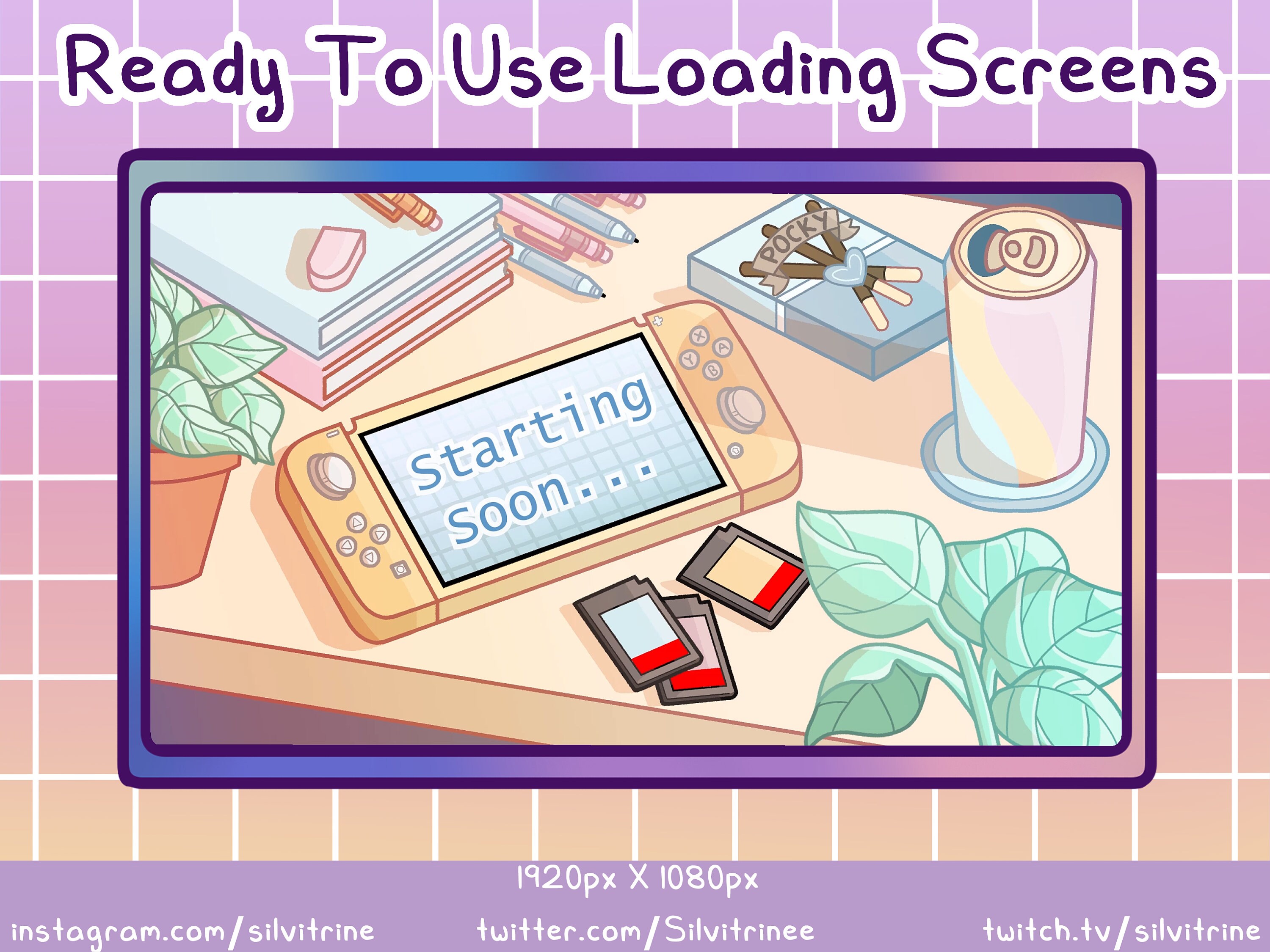 Animated Stream Starting Soon Screens 3 Yellow Switch Screens for ...