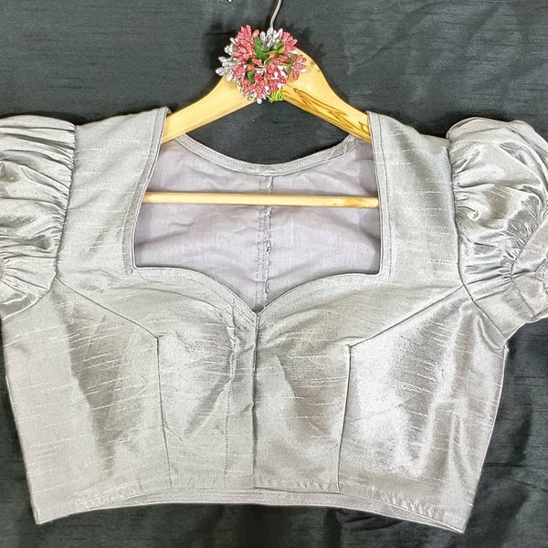 Silver Blouse - Etsy