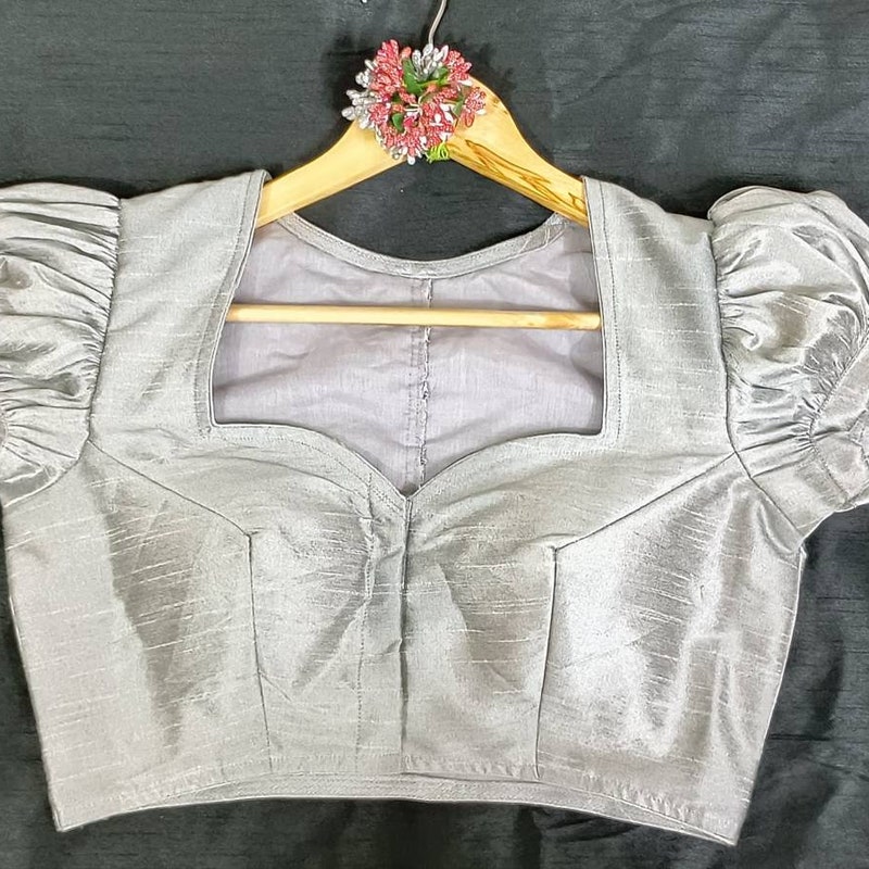 Silver Blouse - Etsy