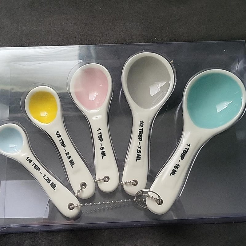 Ceramic Measuring Spoons - Etsy
