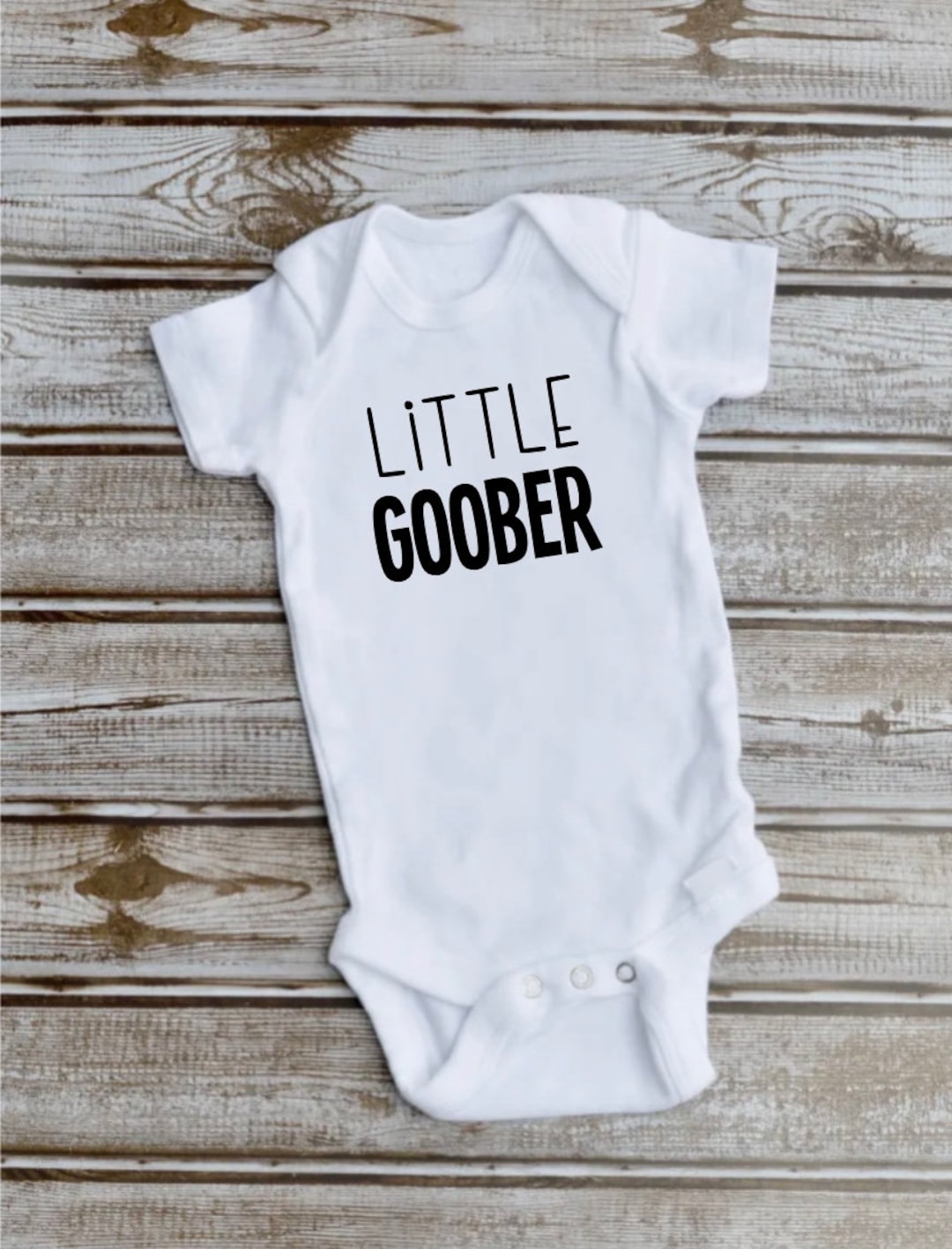 Little Goober Infant Bodysuit, Baby Announcement Outfit - Etsy