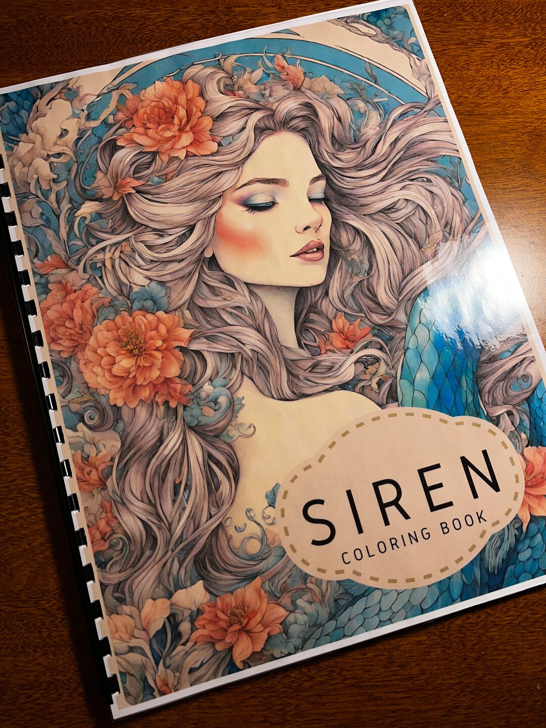 Siren Coloring Book - Etsy