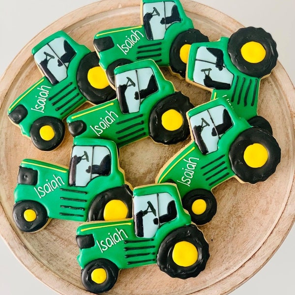 Tractor Cookies - Etsy