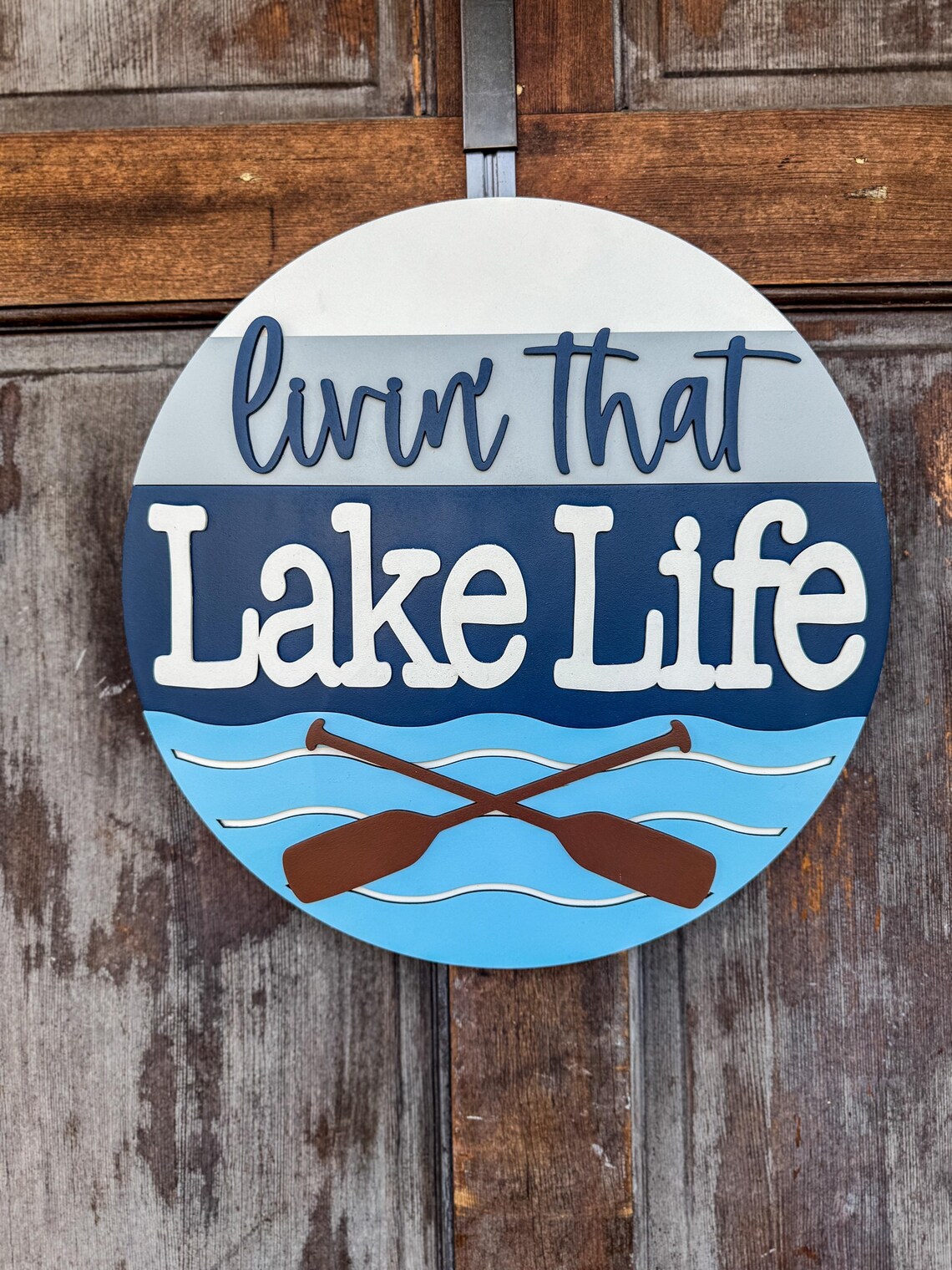 Livin That Lake Life Door Hanger, Lake Life Sign, Lake Sign, Lake Life ...