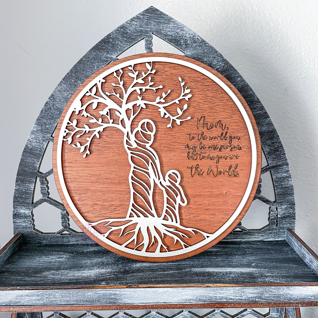 Mother Tree of Life, Mother’s Day Gift, You Are the World, Gift for Mom ...