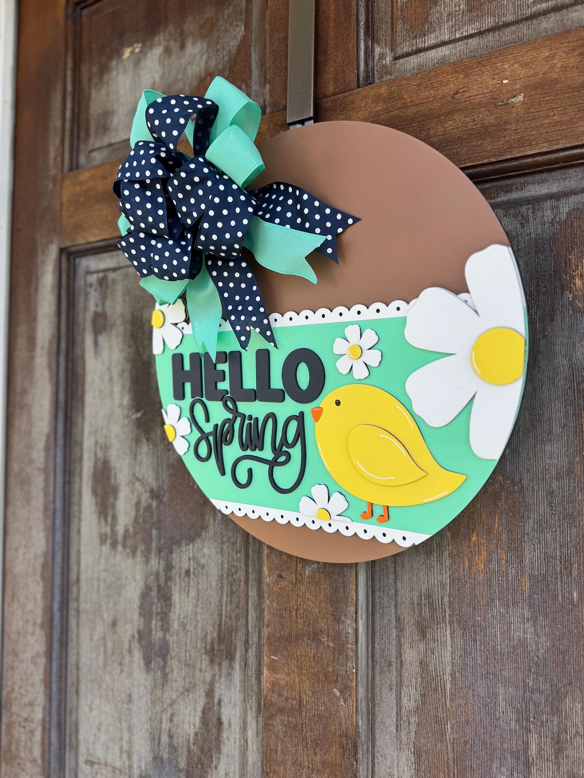 Hello Spring Bird Door Hanger, Hello Spring Door Hanger, Spring Door ...