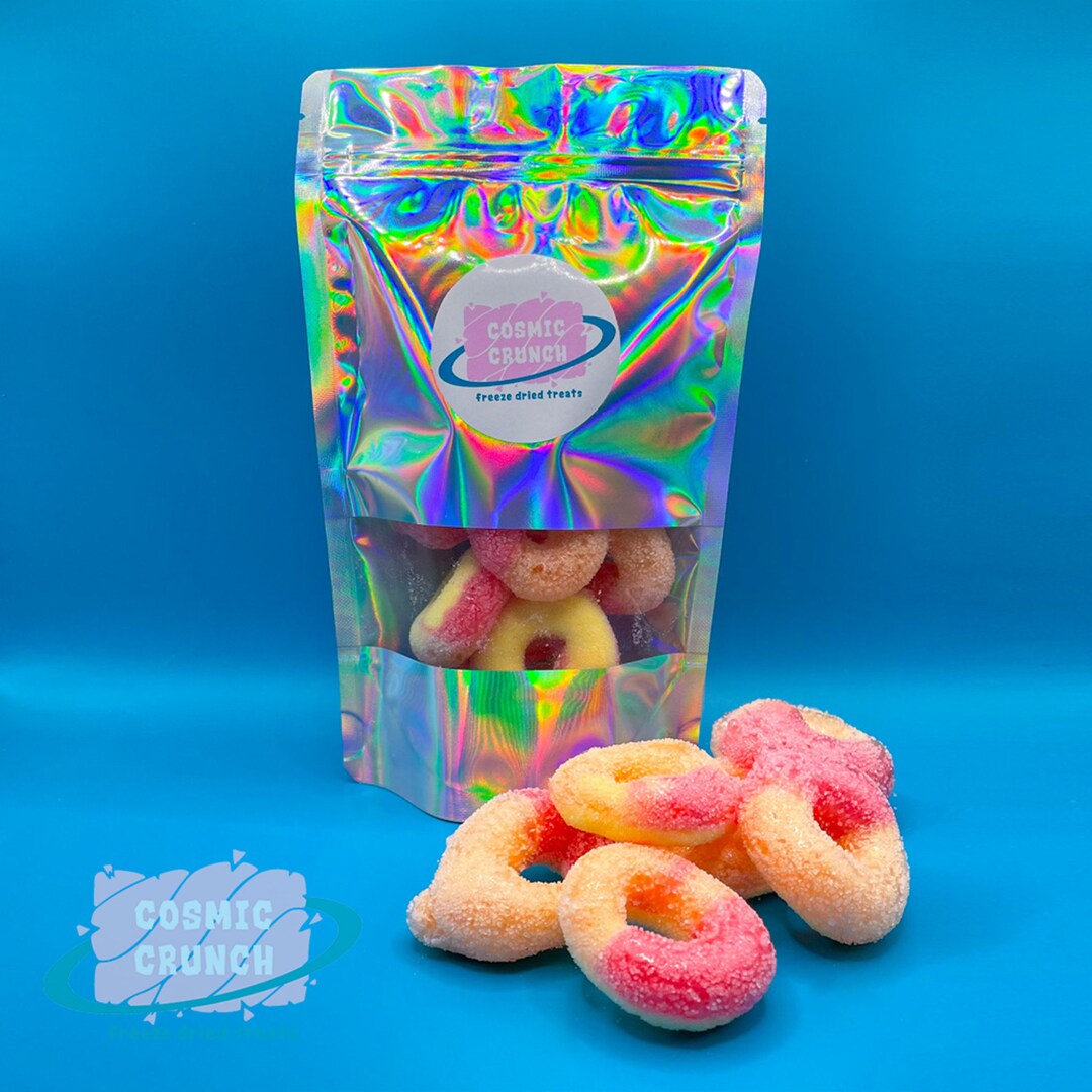Freeze Dried Peach Rings | Cosmic Crunch | Astronaut Food Tiktok Viral ...