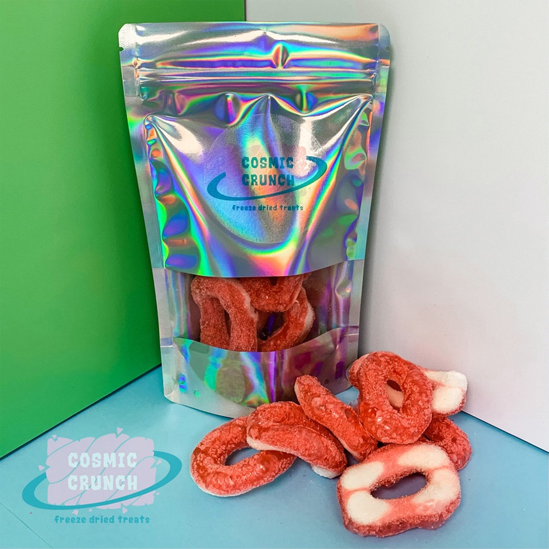 Freeze Dried Strawberry & Cream Rings Cosmic Crunch Astronaut Food ...
